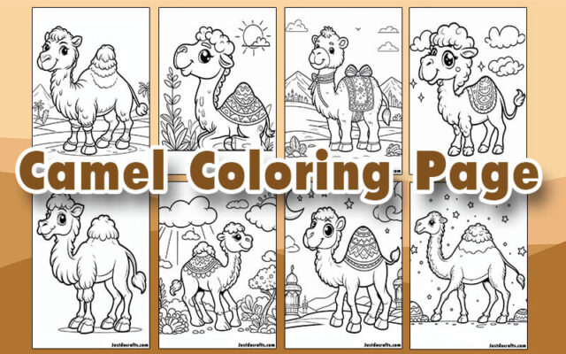 Camel Coloring Pages (Free PDF Printables) - Just Do Crafts