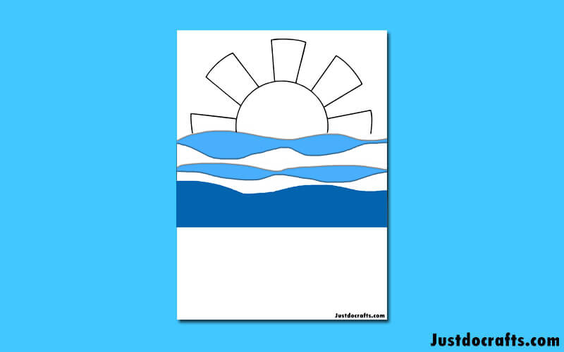 Easy Ocean Paper Craft for Kids (Free PDF Printable Template) - Just Do ...