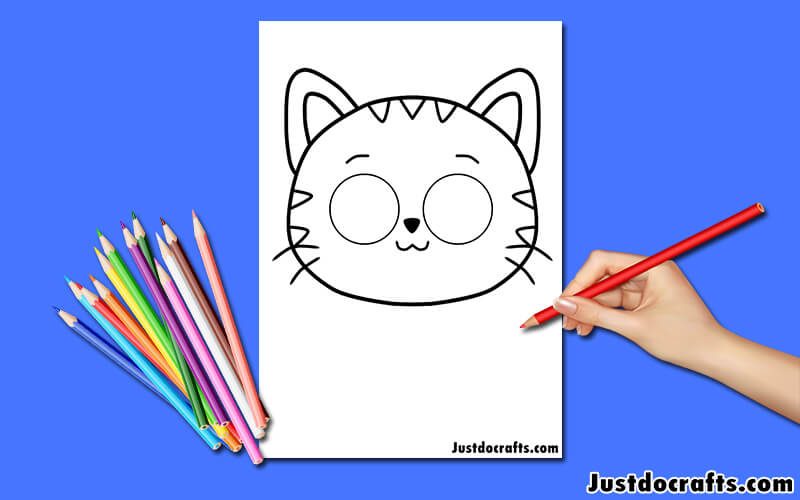 Cat Face Mask for Kids (Free PDF Printable Template) - Just Do Crafts