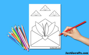 Easy Paper Flower Card for kids (Free PDF Printable Template) - Just Do ...