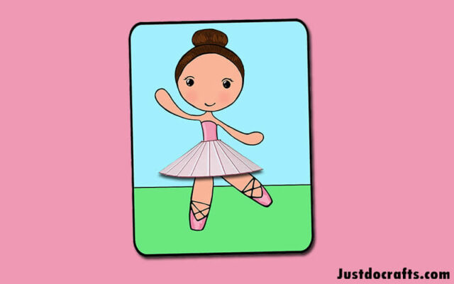 Paper Ballerina Craft for kids (Free PDF Printable Template) - Just Do ...