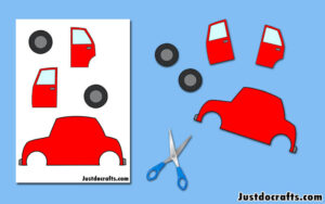 Easy Paper Car Craft for Kids (Free PDF Printable Template) - Just Do ...