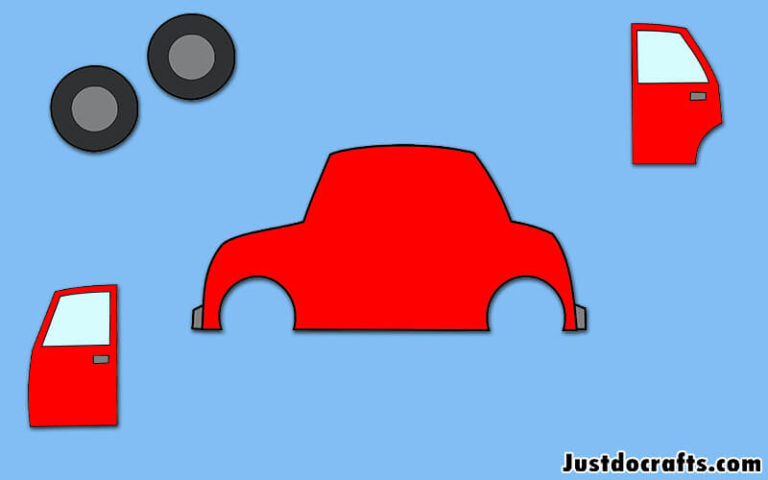 Easy Paper Car Craft for Kids (Free PDF Printable Template) - Just Do ...