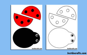 Easy Paper Ladybug Craft for Kids (Free PDF Printable Template) - Just ...