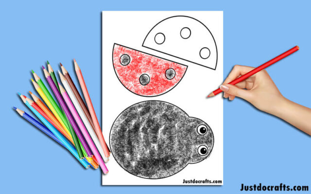 Easy Paper Ladybug Craft for Kids (Free PDF Printable Template) - Just ...