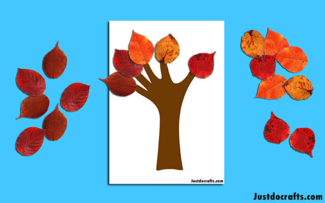 Fall Tree Craft (Free PDF printable template) - Just Do Crafts