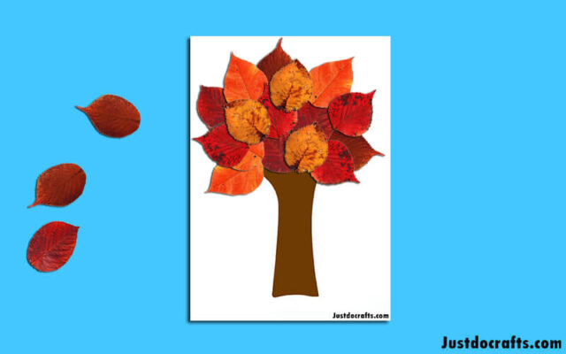 Fall Tree Craft (Free PDF printable template) - Just Do Crafts
