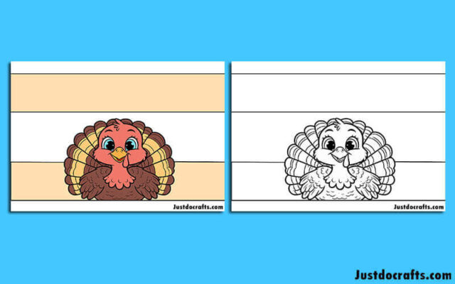 Turkey Paper Crown (Free PDF Printable Template) - Just Do Crafts
