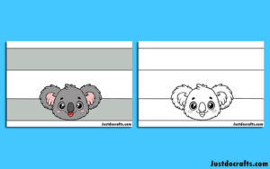 Koala Paper Crown (Free PDF printable template) - Just Do Crafts