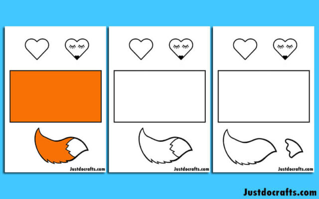 Fox Toilet Paper Roll Craft (Free PDF printable template) - Just Do Crafts