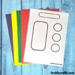 Traffic Light Craft for Kids (Free PDF printable template) - Just Do Crafts