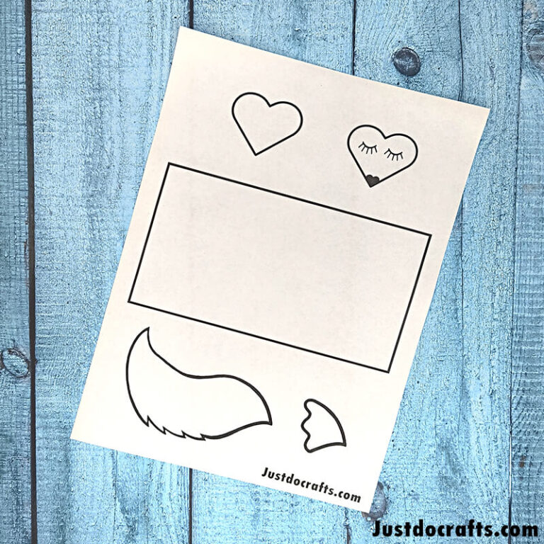 Fox Toilet Paper Roll Craft (Free PDF printable template) - Just Do Crafts