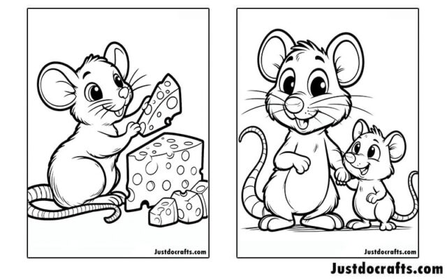 Rat Coloring Pages (Free PDF printable) - Just Do Crafts