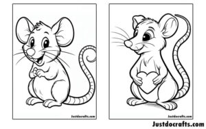 Rat Coloring Pages (Free PDF printable) - Just Do Crafts