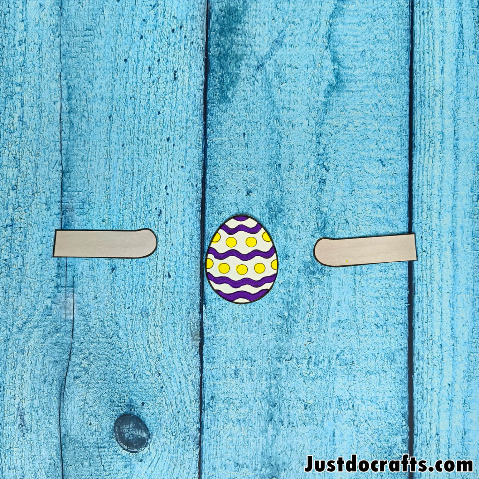 Cute Easter Bunny Craft (Free PDF printable template) - Just Do Crafts