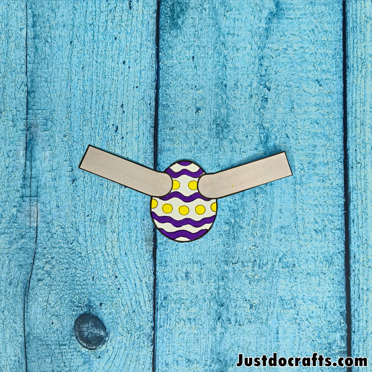 Cute Easter Bunny Craft (Free PDF printable template) - Just Do Crafts