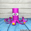 Paper Octopus Craft for kids (Free PDF printable template) - Just Do Crafts
