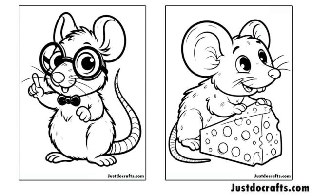Rat Coloring Pages (Free PDF printable) - Just Do Crafts