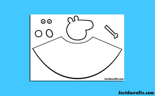 Peppa Pig Paper Craft (Free PDF printable template) - Just Do Crafts