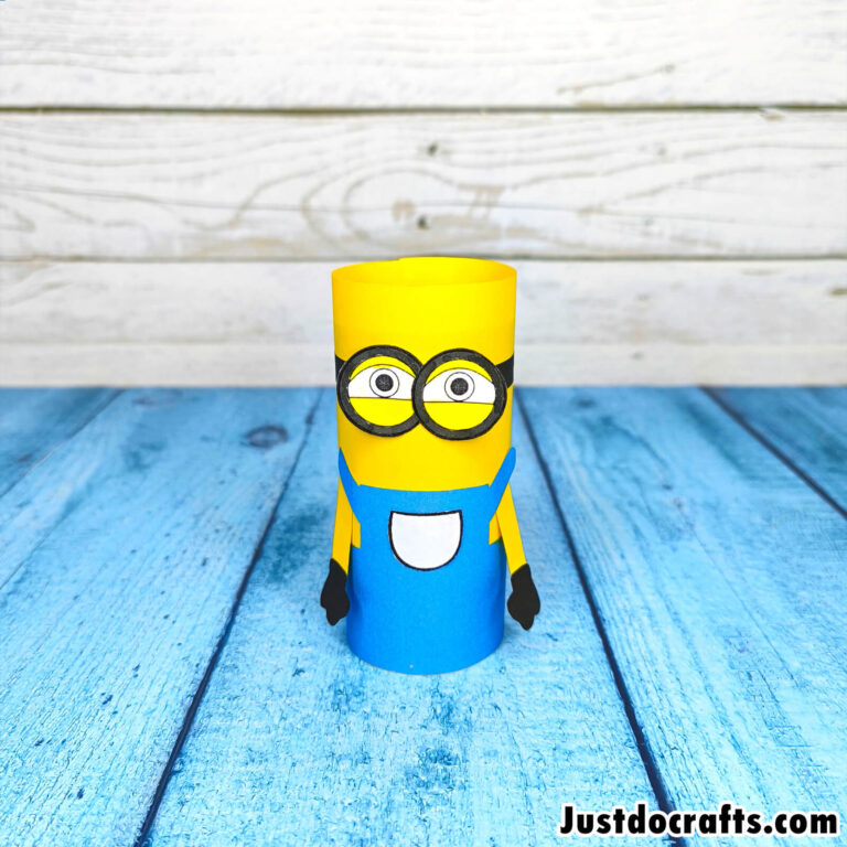 Minion Toilet Paper Roll Craft for Kids (Free PDF printable template ...
