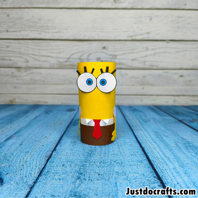 SpongeBob Toilet Paper Roll Craft (Free PDF printable template) - Just ...