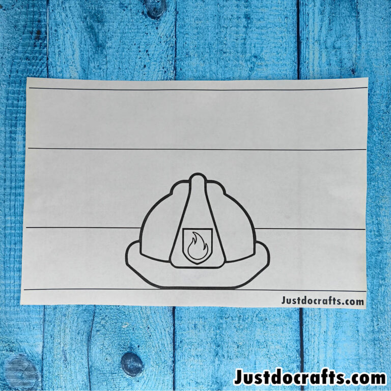 Firefighter Helmet Paper Crown (Free PDF printable template) - Just Do ...