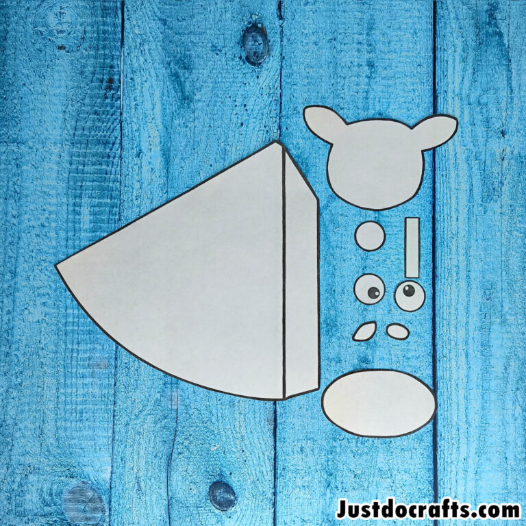 Paper Giraffe Craft for kids (Free PDF printable template) - Just Do Crafts