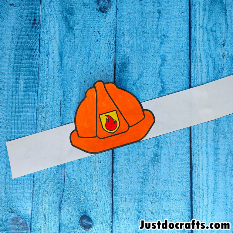 Firefighter Helmet Paper Crown (Free PDF printable template) - Just Do ...