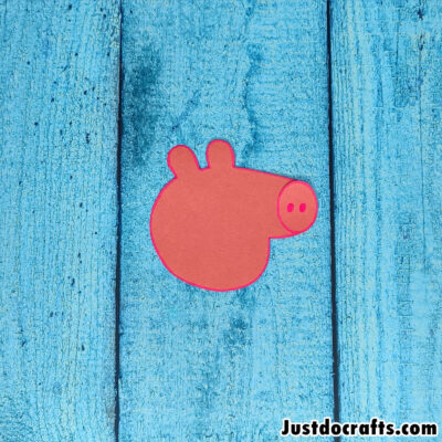 Peppa Pig Paper Craft (Free PDF printable template) - Just Do Crafts