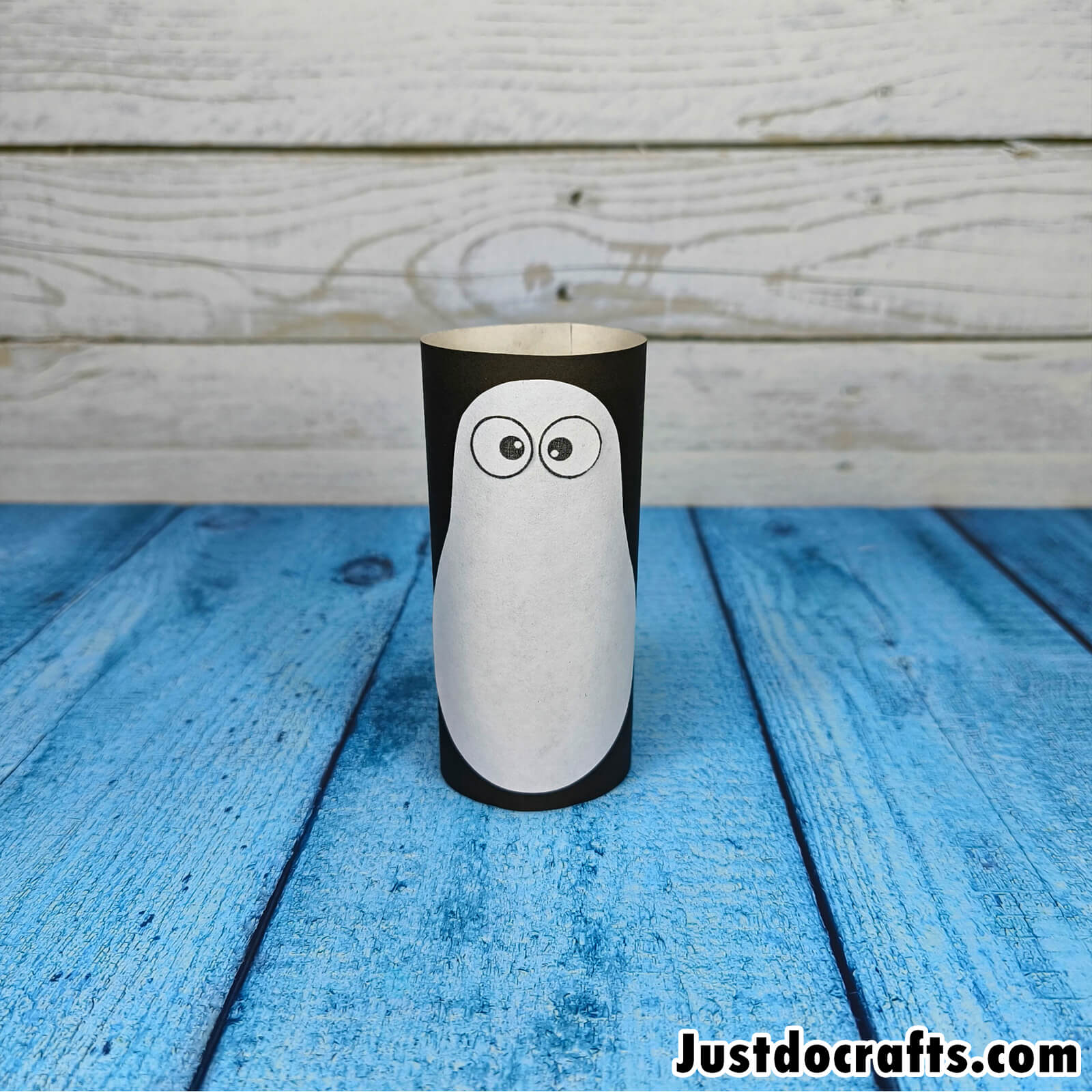 Toilet Paper Roll Penguin Craft (Free PDF printable template) - Just Do ...