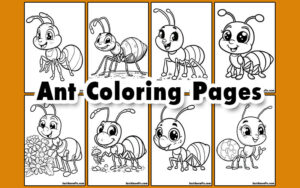 Ant Coloring Pages (Free PDF printable) - Just Do Crafts