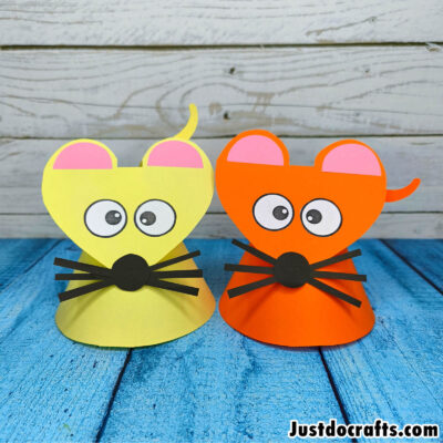 Easy Paper Mouse Craft for kids (Free PDF printable template) - Just Do ...