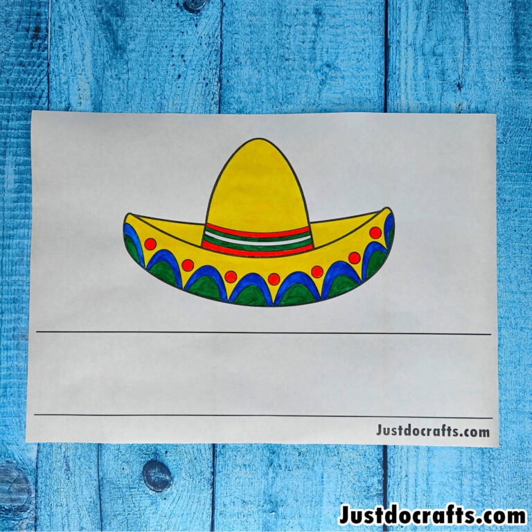 Sombrero Paper Crown (Free PDF printable template) - Just Do Crafts
