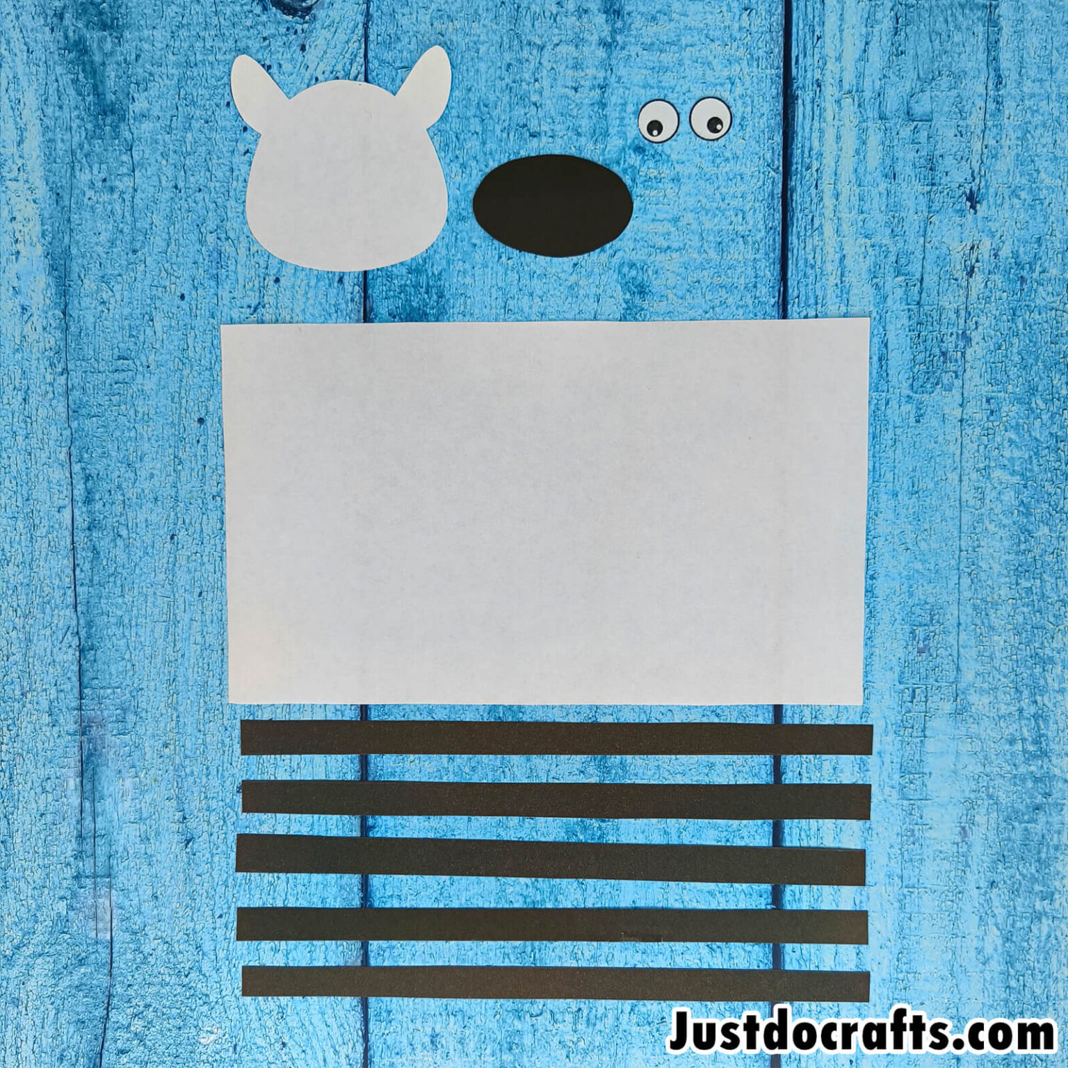 Toilet Paper Roll Zebra Craft (Free PDF printable template) - Just Do ...