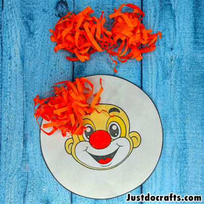 Clown Paper Craft for kids (Free PDF printable template) - Just Do Crafts