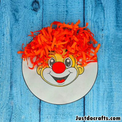 Clown Paper Craft for kids (Free PDF printable template) - Just Do Crafts