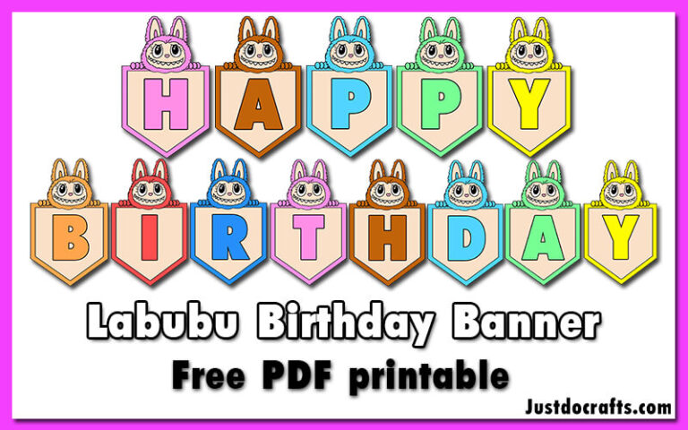 Labubu Birthday Party Ideas and Printables (Free PDF Templates) - Just ...