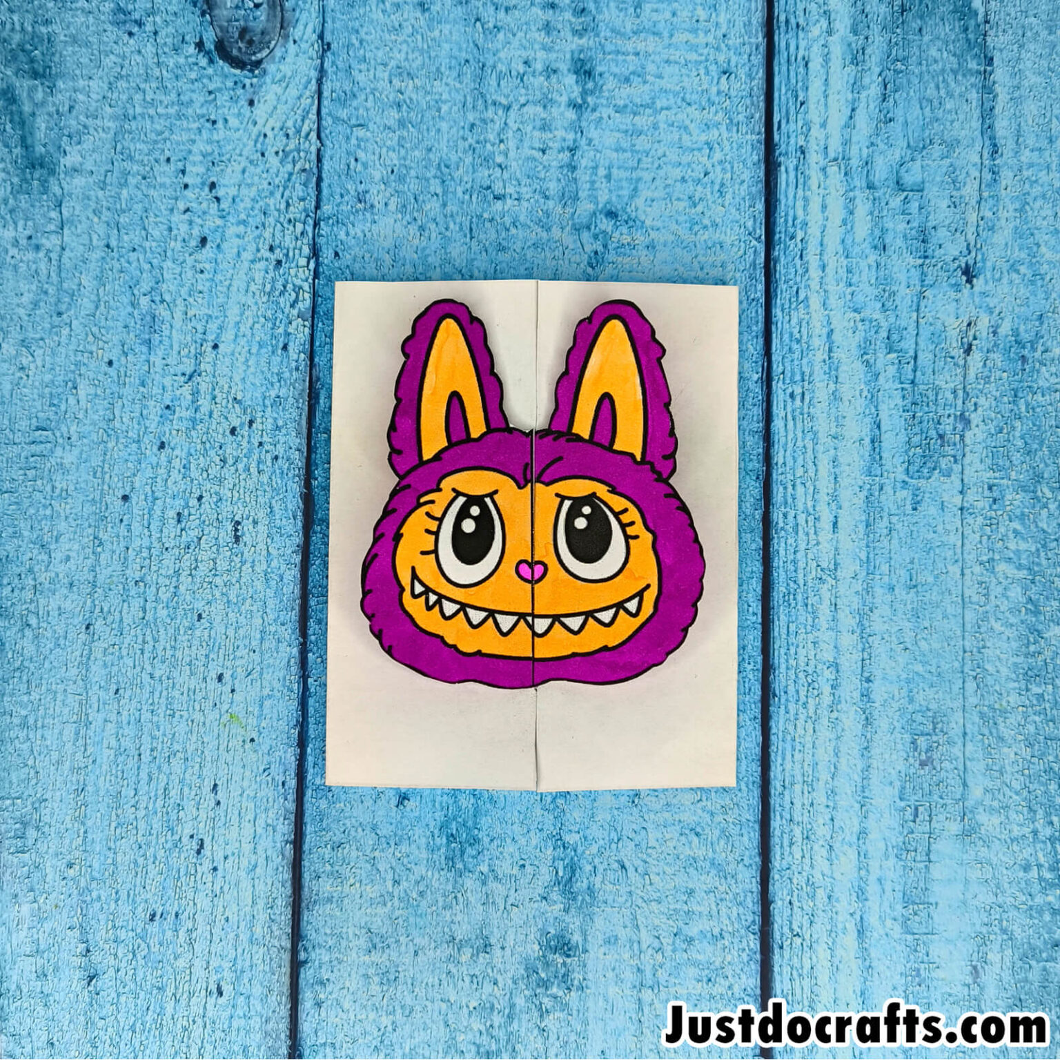 Labubu Birthday Card (Free PDF printable template) - Just Do Crafts