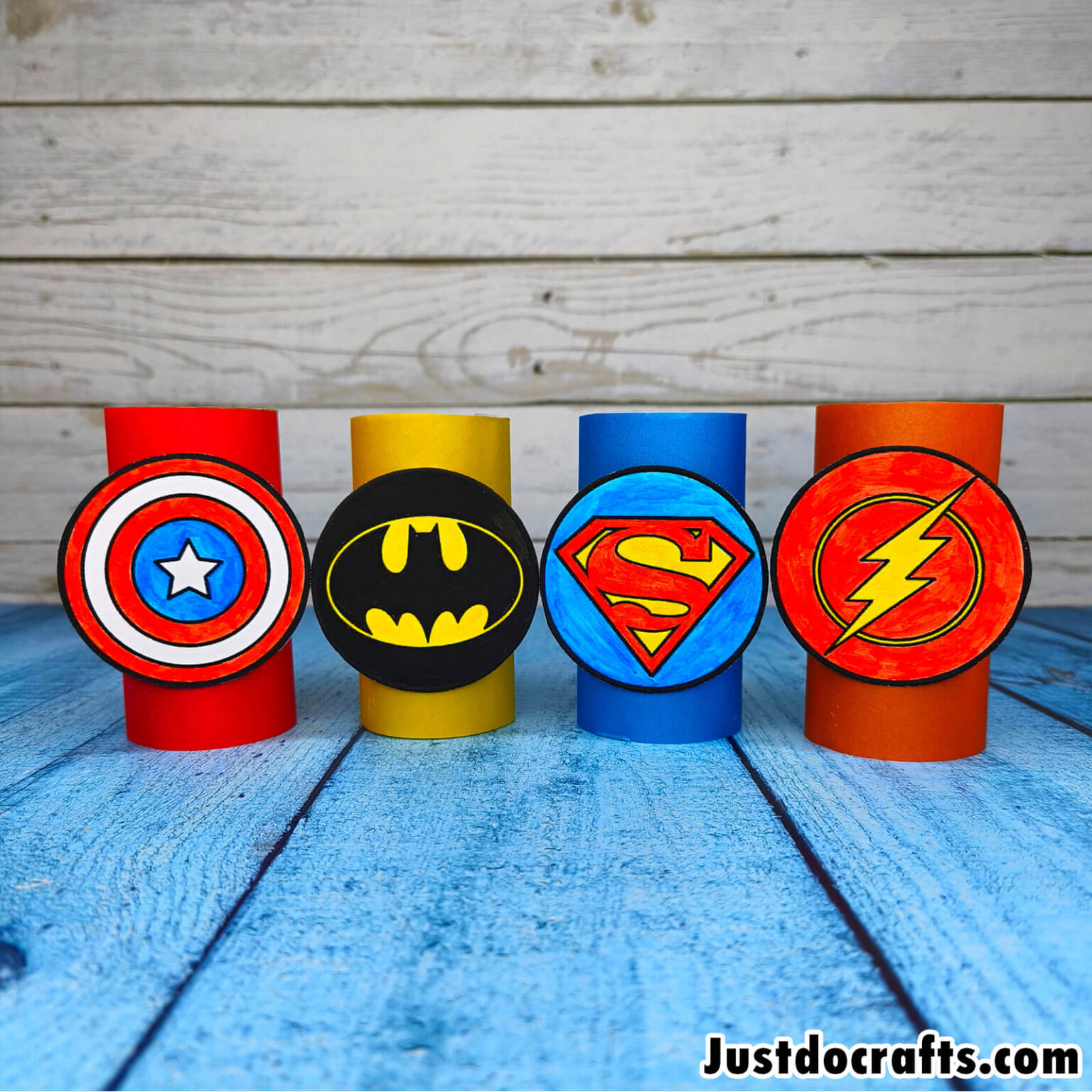 Superhero Bracelets/Cuff from Toilet Paper Rolls (Free PDF printable ...