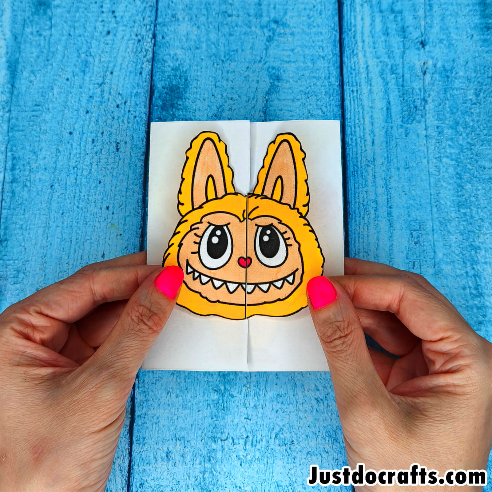 Labubu Birthday Card (Free PDF printable template) - Just Do Crafts