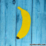 Torn Paper Banana Craft (Free PDF printable template) - Just Do Crafts