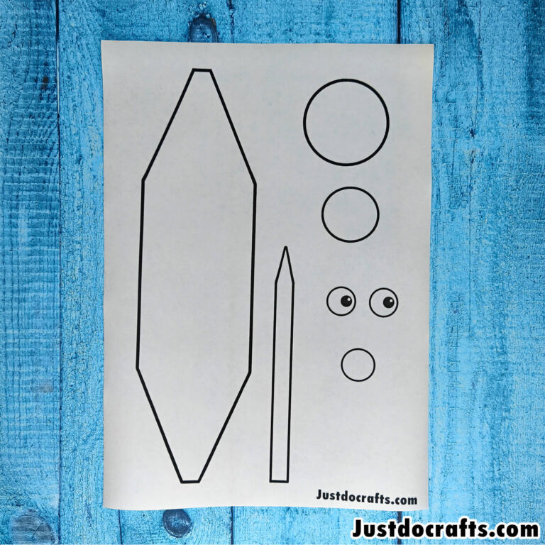 Paper Mouse Craft For Kids (Free PDF printable template) - Just Do Crafts
