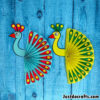 Paper Peacock Craft (Free PDF printable template) - Just Do Crafts