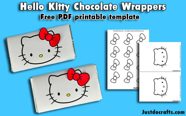 Hello Kitty Chocolate Wrappers (Free PDF printable template) - Just Do ...