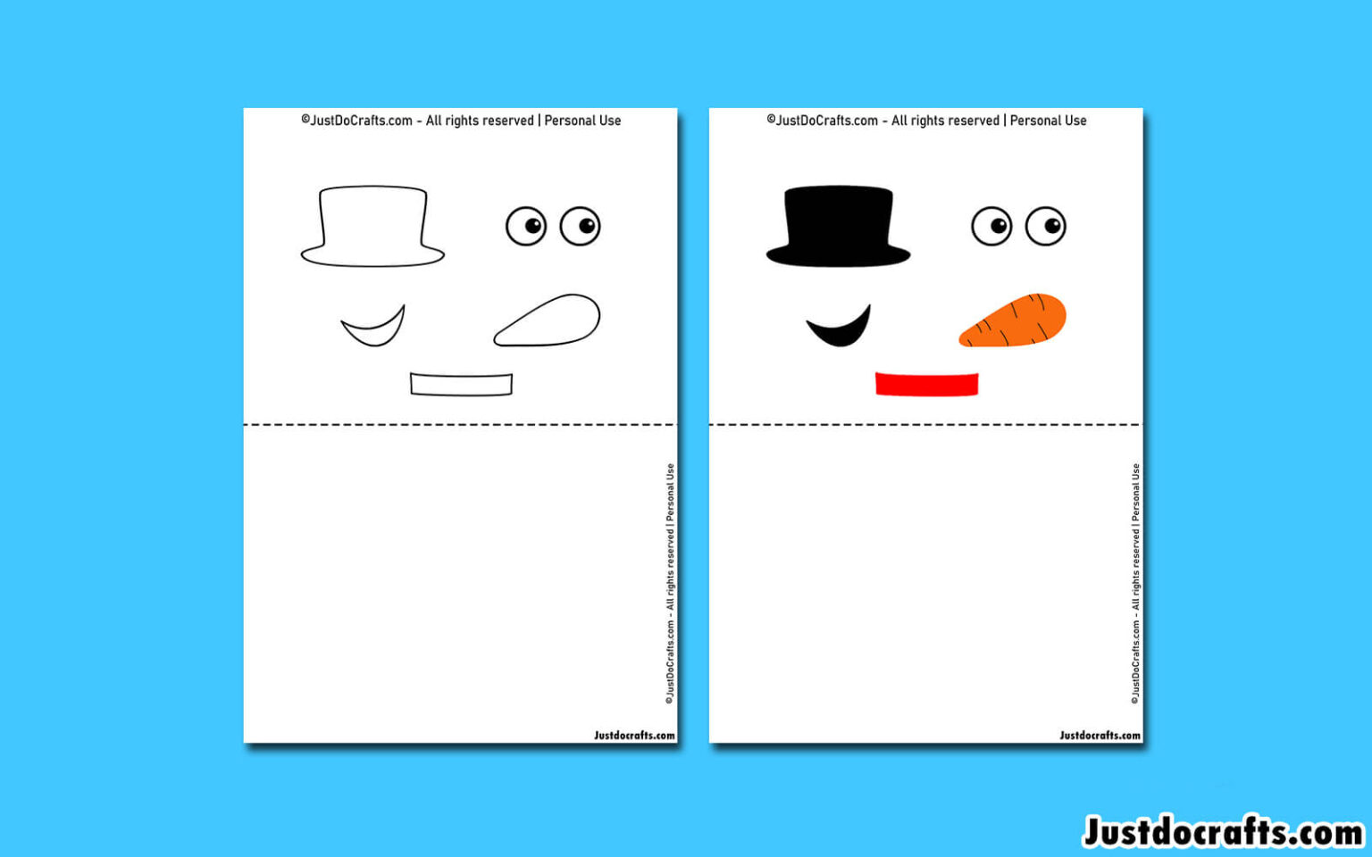 Snowman Candy Bar Wrappers (Free PDF printable template) - Just Do Crafts
