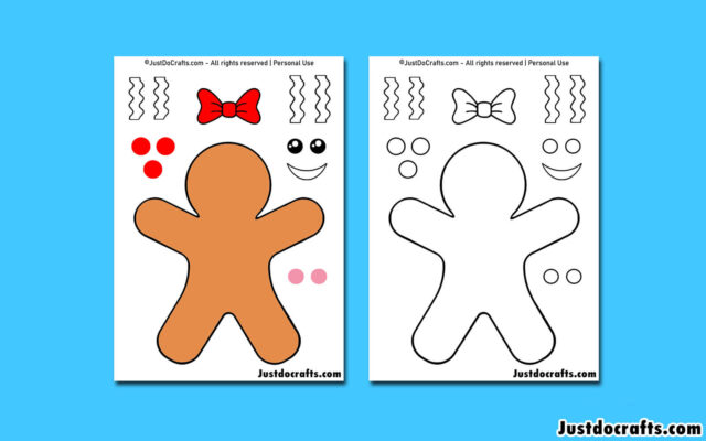 Build a Gingerbread Man Craft (Free PDF printable template) - Just Do ...