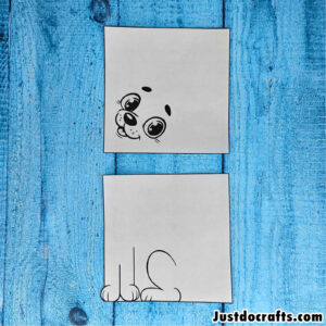Easy Origami Dog Craft for Kids (Free PDF Printable Template) - Just Do ...