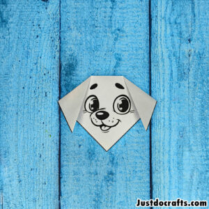 Easy Origami Dog Craft for Kids (Free PDF Printable Template) - Just Do ...