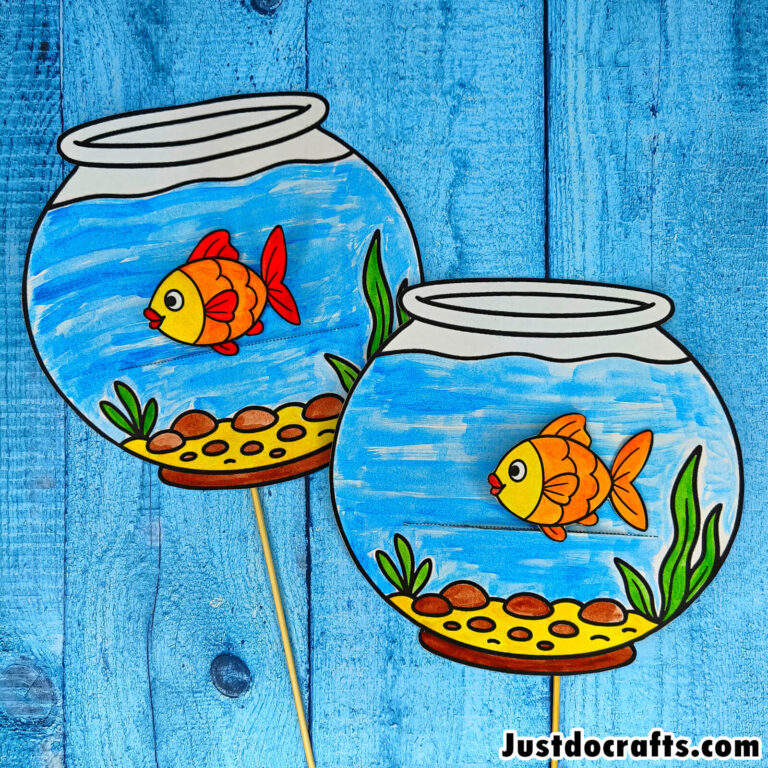 Paper Fish in Aquarium Craft for Kids (Free PDF Printable Template ...