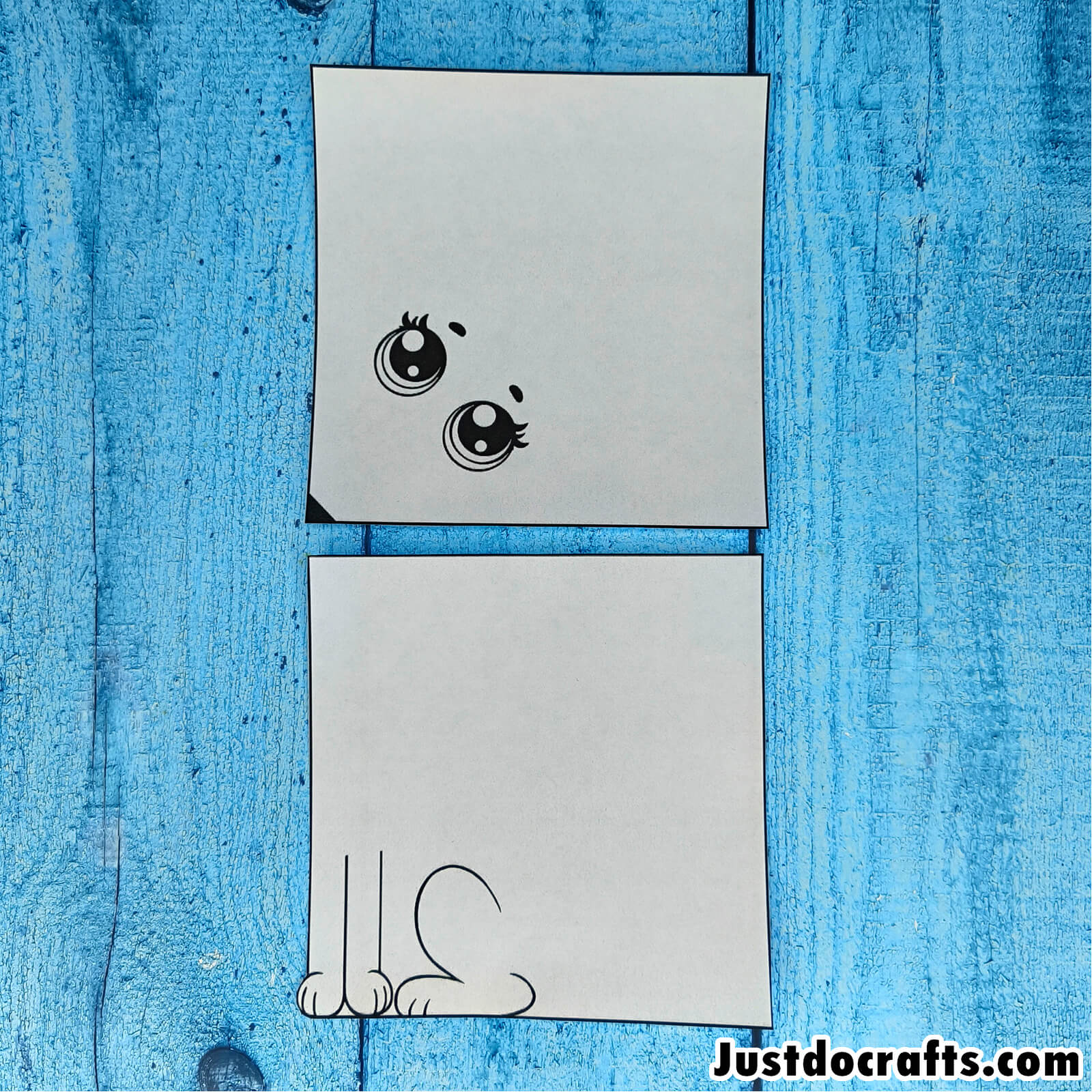 Easy Origami Cat Craft for Kids (Free PDF Printable Template) - Just Do ...